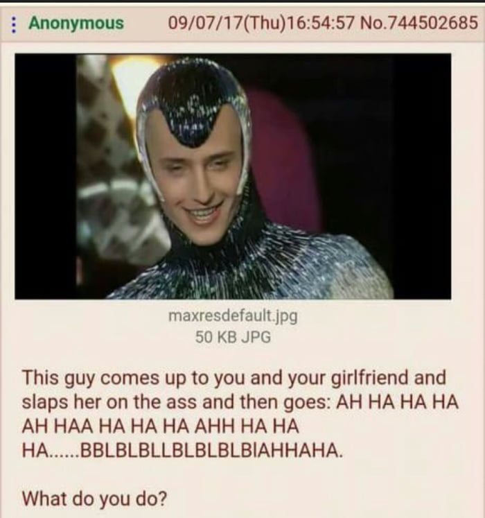 You can google the song under ‘7th Element by Vitas’ - 9GAG