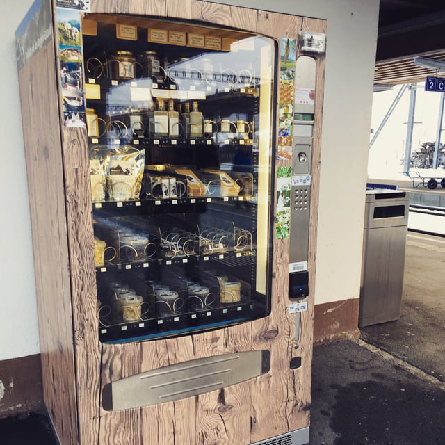 This is a cheese vending machine in Switzerland - 9GAG