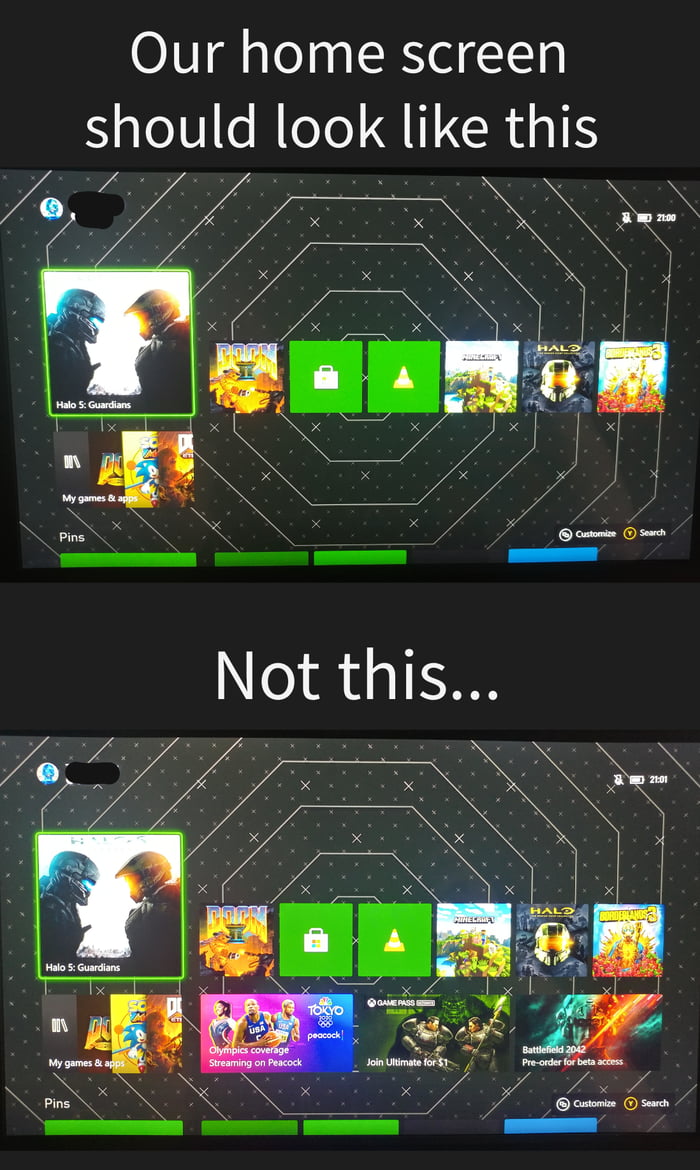 Who else remembers when they debuted the Xbox One and said there would be no ads on the home ...