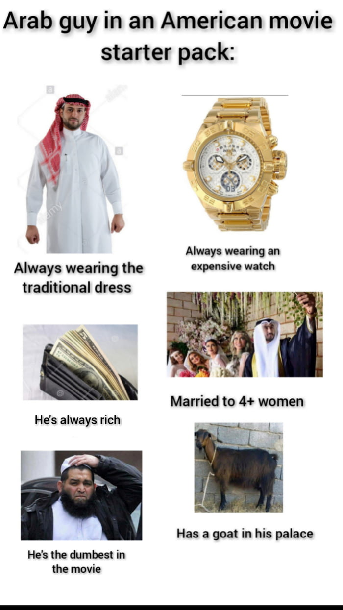 Arab guy in a movie starter pack - 9GAG