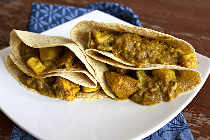 First time cooking Jamaican Food. Jamaican Chicken Curry with Roti ...