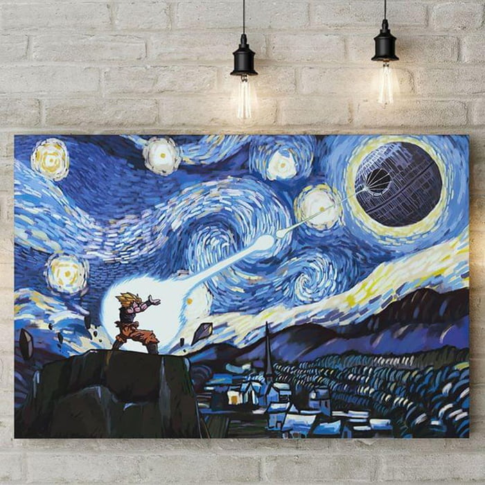Dragon Ball Songoku Starry Night - 9GAG