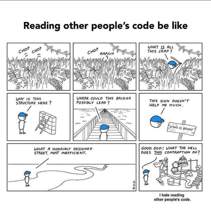 Reading Other People's Code be Like? - 9GAG