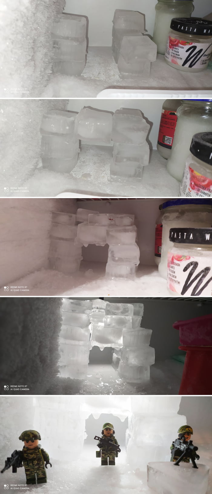 I made an ice bunker in the freezer. - 9GAG