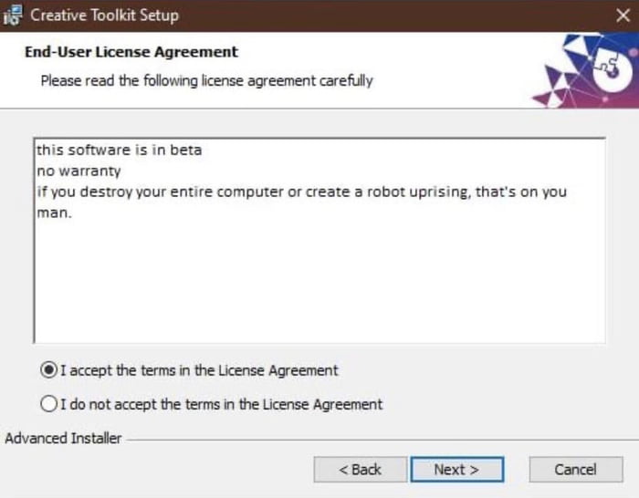 Only user agreement I ever read - 9GAG