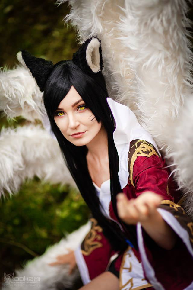 Ahri from LoL by Whitespring Cosplay (She is on facebook, youtube ...