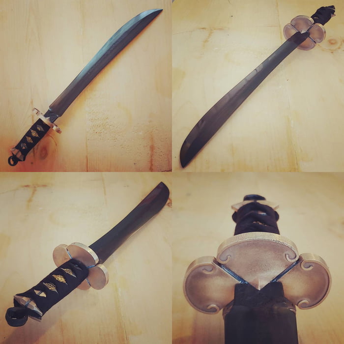 Short sword I forged, a double edged Xiao Dao - 9GAG