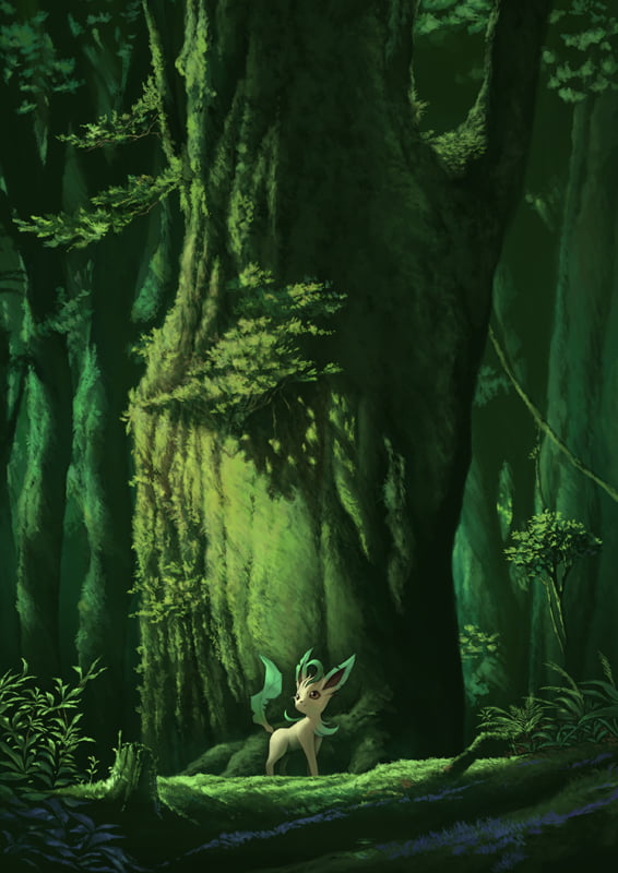 Beautiful Leafeon Art - 9GAG