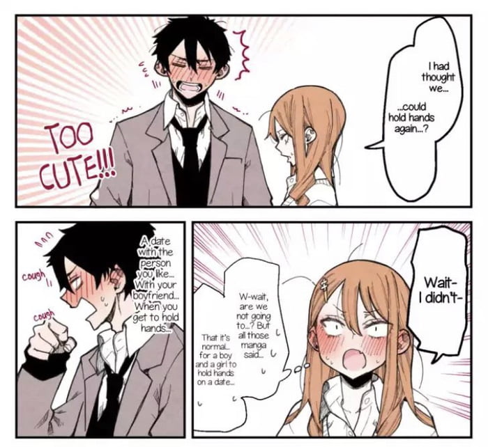Asking If They Can Hold Hands Again How Lewd And Cute 9gag