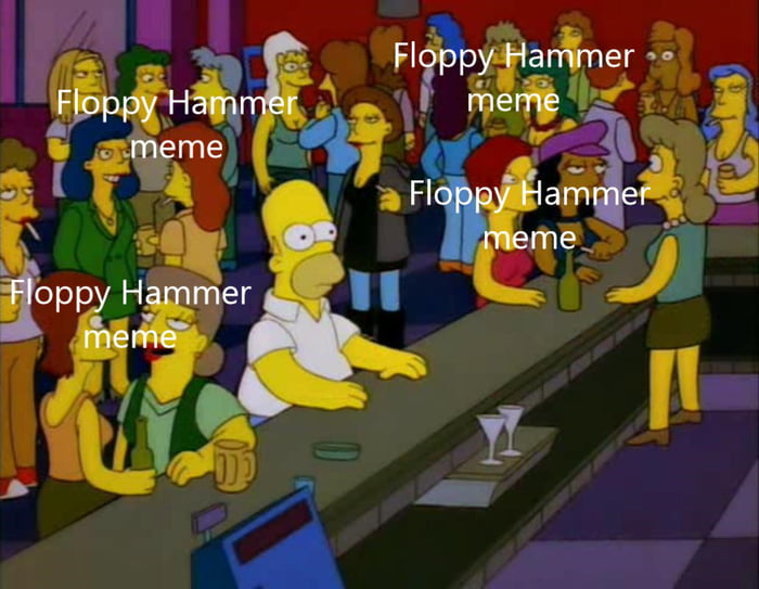 This meme should have use the floppy hammer to make more kinetic energy ...