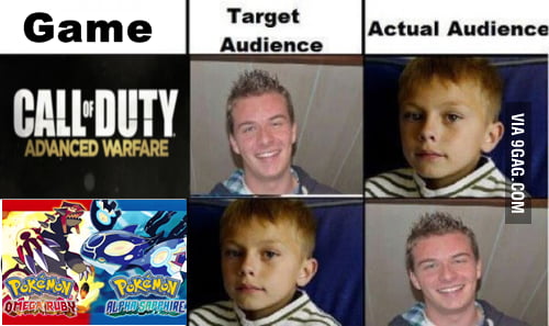 The real audience of Call of Duty and Pokemon - 9GAG