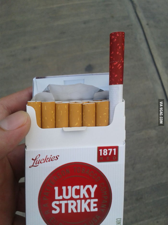The legend says the lucky strike contains weed...I was lucky - 9GAG