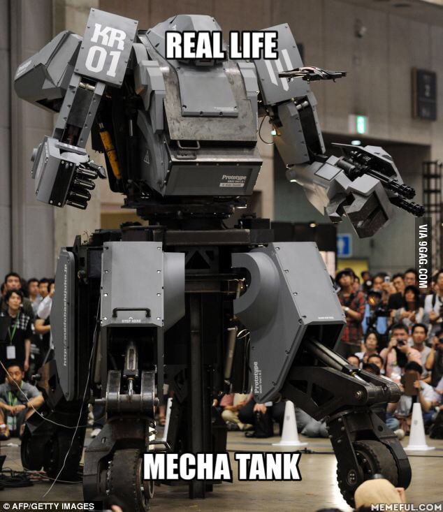 Real life Mecha Tank - 9GAG
