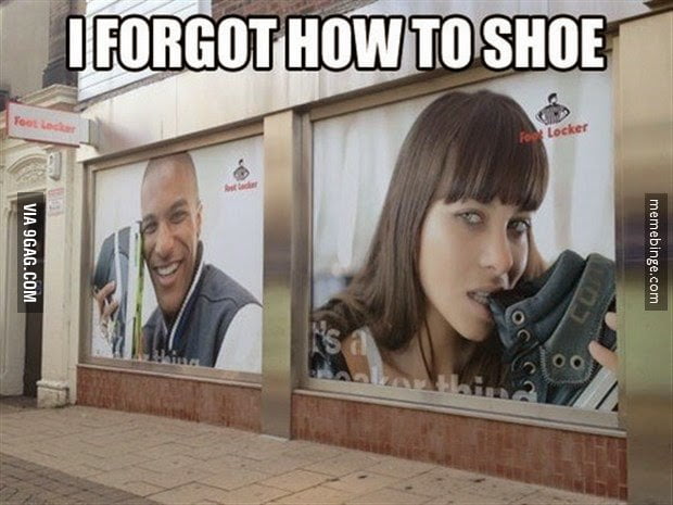 I forgot how to shoe - 9GAG