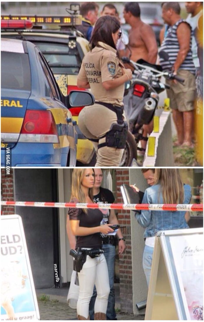 Brazilian Cop and Dutch Detectives. - 9GAG