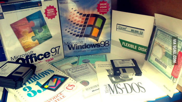For the guy with Original copy of Windows 98. MS DOS 5.0, MS DOS 6.22 ...
