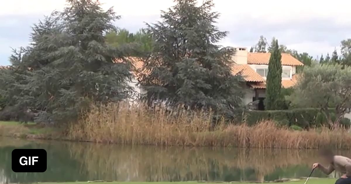 Devil playing golf - 9GAG