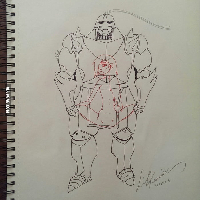 "Appearances rarely share the whole truth" (my first alphonse drawing ...
