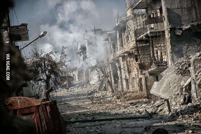 This isn't Call of Duty but an actual photo taken in Syria - 9GAG