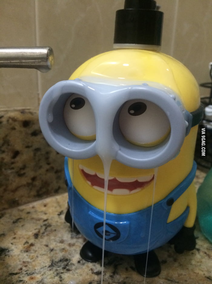 I just realized how weird my soap dispenser looks - 9GAG