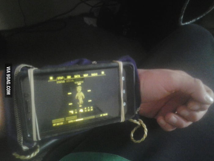 I also made my own pip boy! - 9GAG