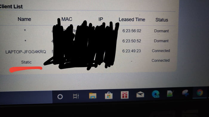 There's this extra device connected to my 4G wifi router, the above 3 ...