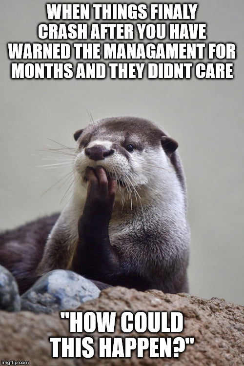 Why dos the management hire experts if they do not listen to them?! - 9GAG