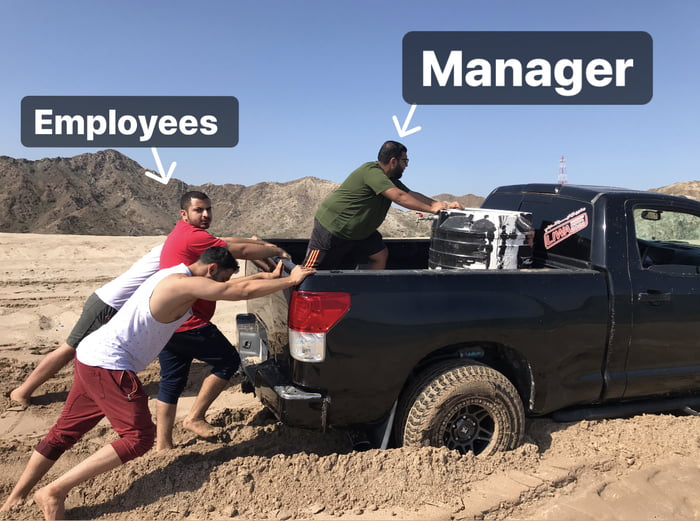 Manager: We should work as a team. - 9GAG