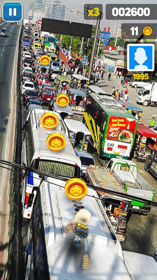 Subway surfers in the philippines - 9GAG