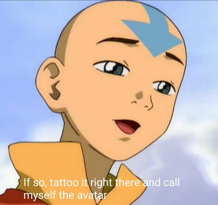 Does every end of Aang's body have an arrow? - 9GAG