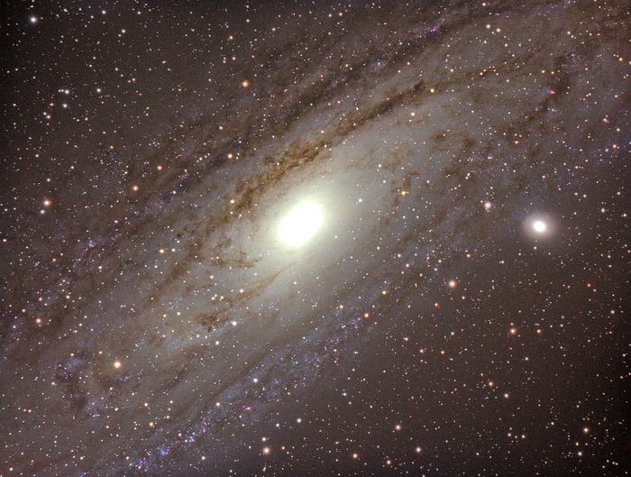 Andromeda Galaxy Close Up (RGB + Ha to see distant nebula). Explore ...