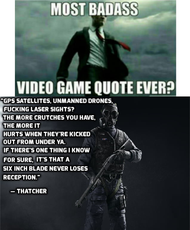 Thatcher (Rainbow Six Siege) - 9GAG