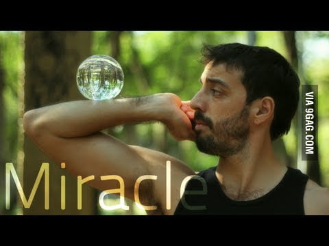 Amazing control with acrylic ball! - 9GAG