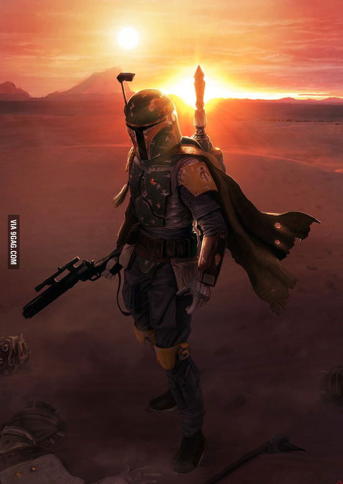 Badass Boba Fett illustration - 9GAG