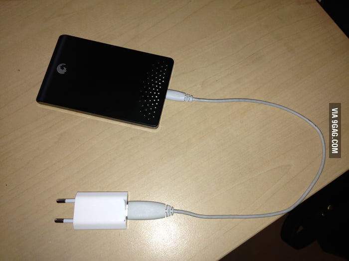 My mom tried to charge my hard disk - 9GAG
