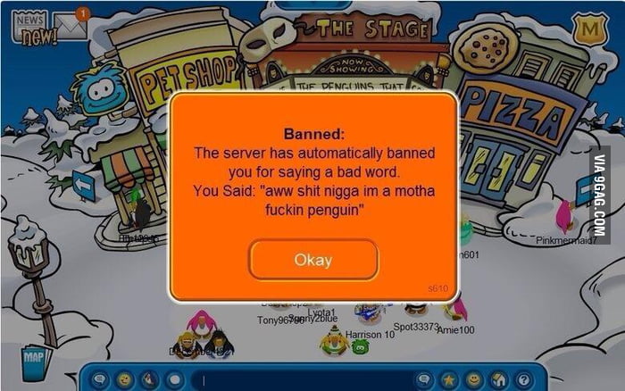 Banned from club penguin - 9GAG
