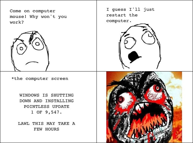 Windows rage - 9GAG