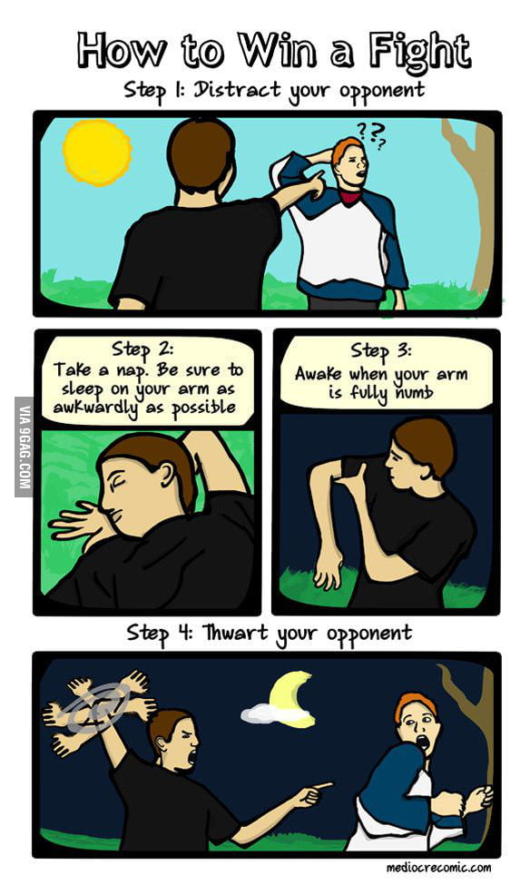 Self defence 101. - 9GAG