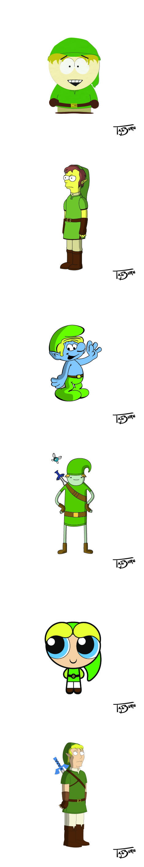 Link in Different Animation Styles - 9GAG