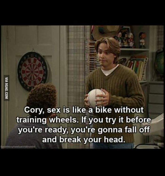 Wise words for Cory - 9GAG
