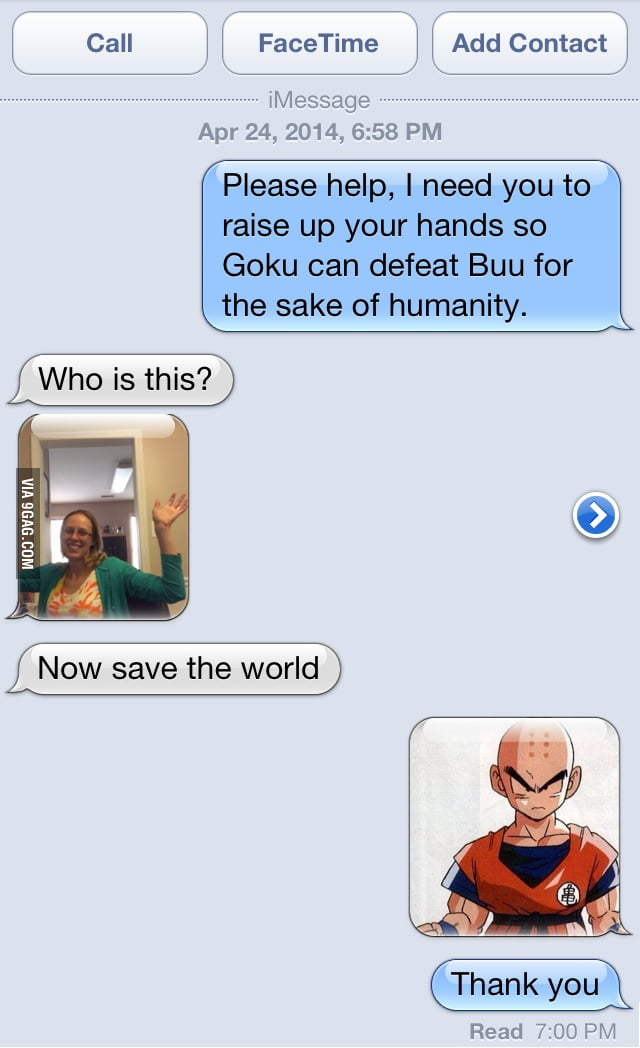 Raise your hands! Goku needs your energy!! - 9GAG