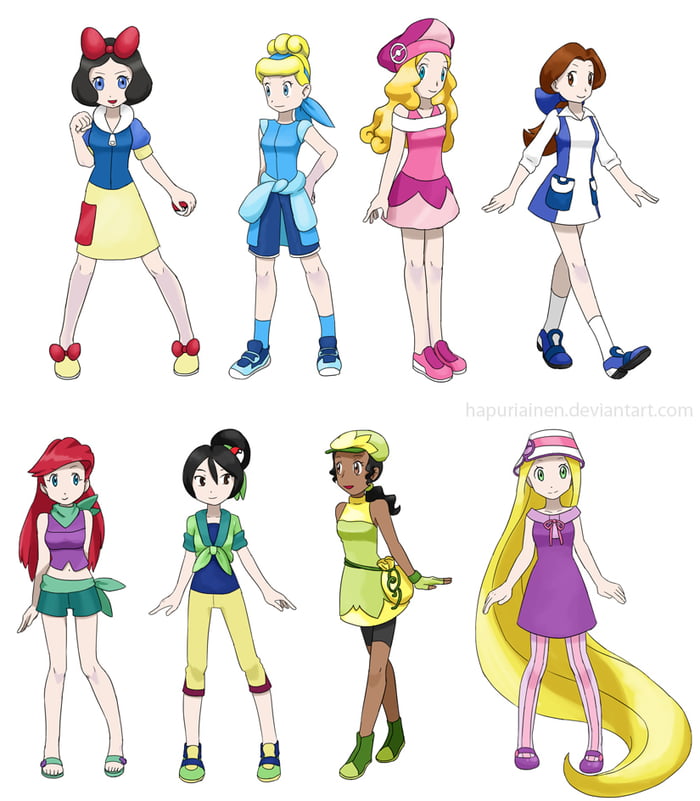 Disney Princesses as Pokemon Trainers - 9GAG