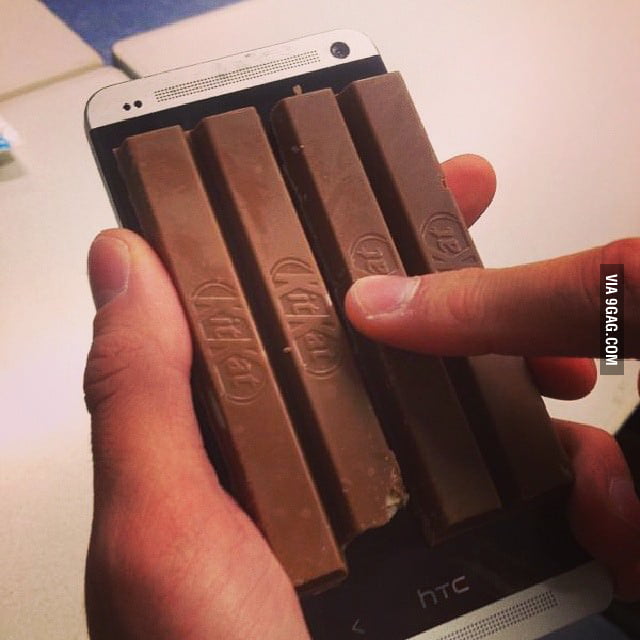 Finally kitkat on my Android! - 9GAG
