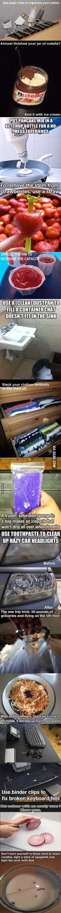 Quick and easy life hacks - 9GAG