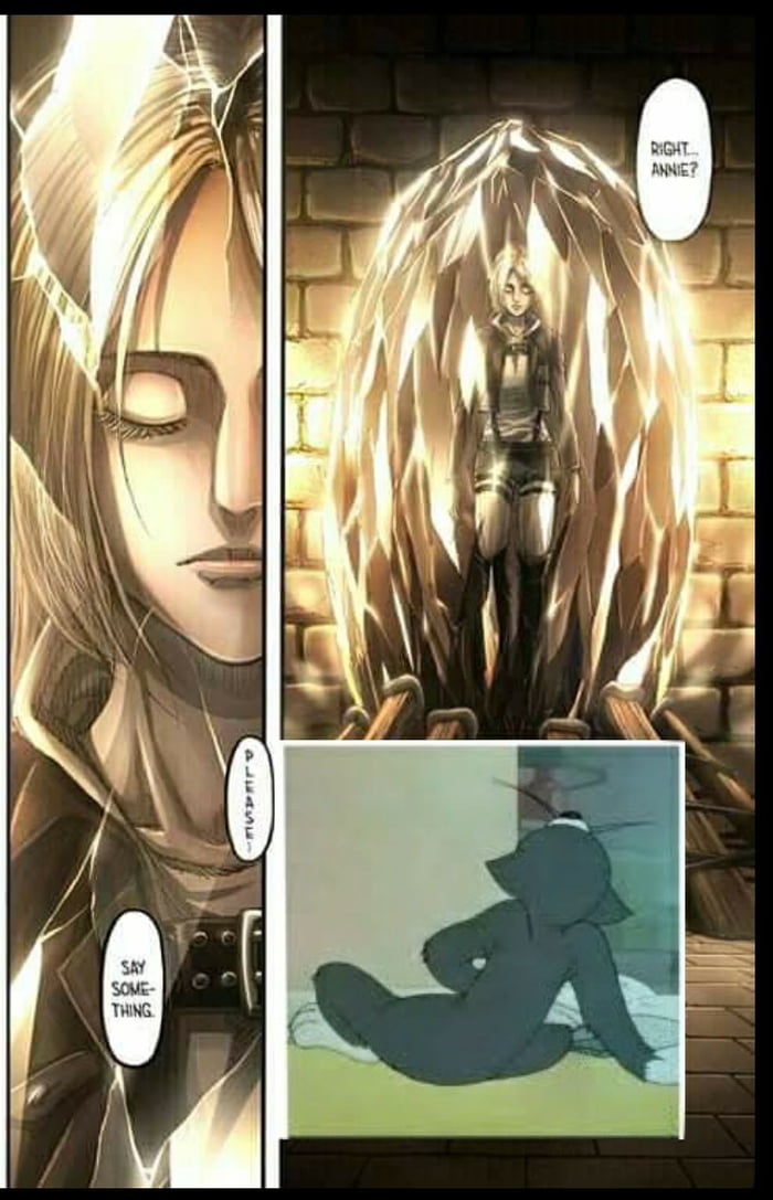 So that's what Armin had been upto in Annie's cell. - 9GAG