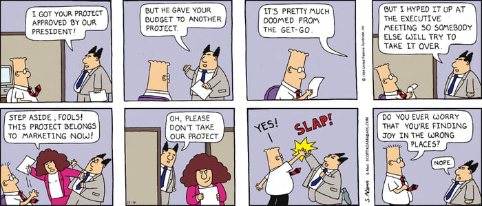 Dilbert and the Doomed Project - 9GAG