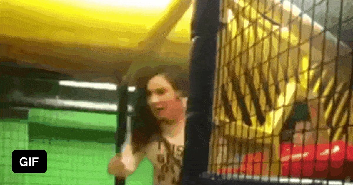 All fun and games until she get stuck - 9GAG