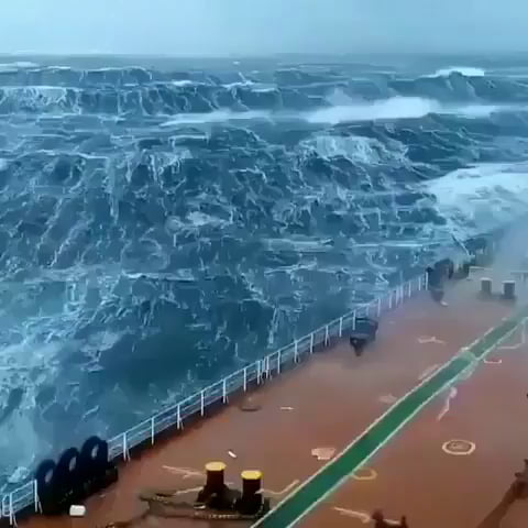 Terrible view of ocean from ship - 9GAG