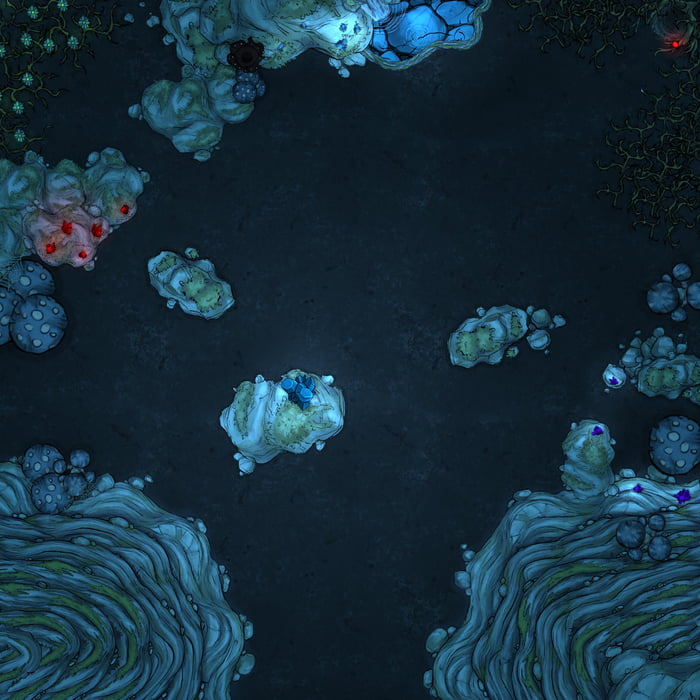 Another DnD battle map i made for my underground campain, sharing it ...