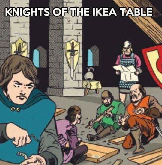 Knights of the ikea table - 9GAG